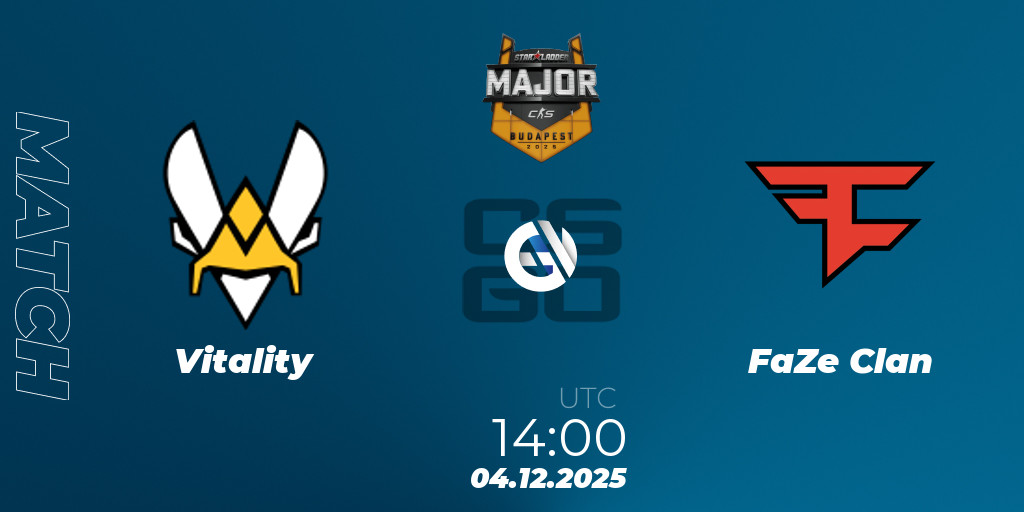 Vitality VS FaZe Clan Counter-Strike (CS2) Speltips, Stream, LiveScore, Resultat på EGW