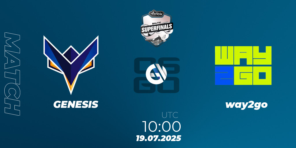 GENESIS VS way2go Counter-Strike (CS2) Speltips, Stream, LiveScore, Resultat på EGW