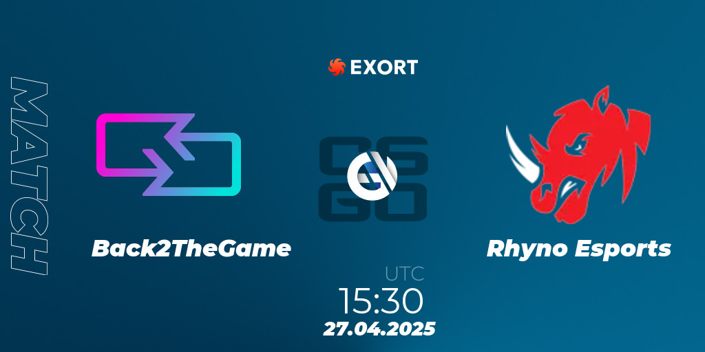 Back2TheGame VS Rhyno Esports Counter-Strike (CS2) Speltips, Stream, LiveScore, Resultat på EGW