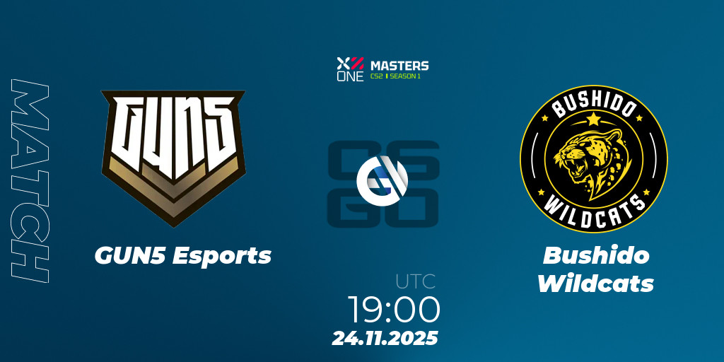 GUN5 Esports VS Bushido Wildcats Counter-Strike (CS2) Speltips, Stream ...