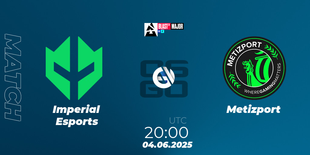 Imperial Esports VS Metizport Counter-Strike (CS2) Speltips, Stream, LiveScore, Resultat på EGW