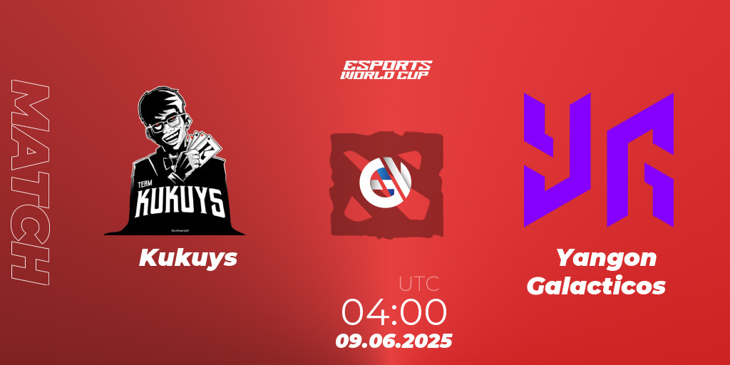Kukuys VS Yangon Galacticos Dota 2 Bettingstips, stream och resultat på EGW☕