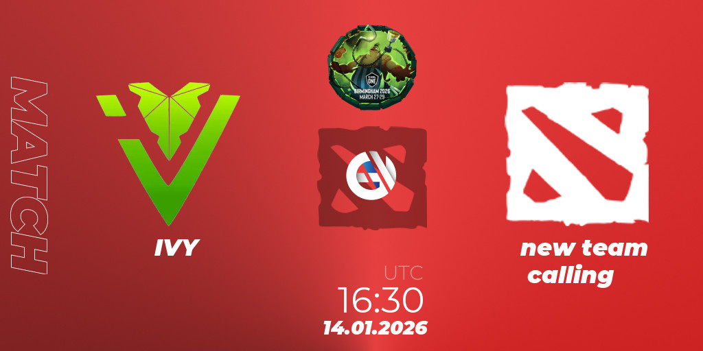 IVY VS new team calling Dota 2 Bettingstips, stream och resultat på EGW☕