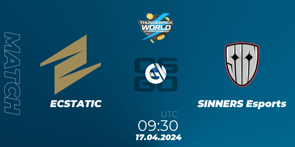 ECSTATIC vs SINNERS Esports – Thunderpick World Championship 2024: European Series #1 | CS2