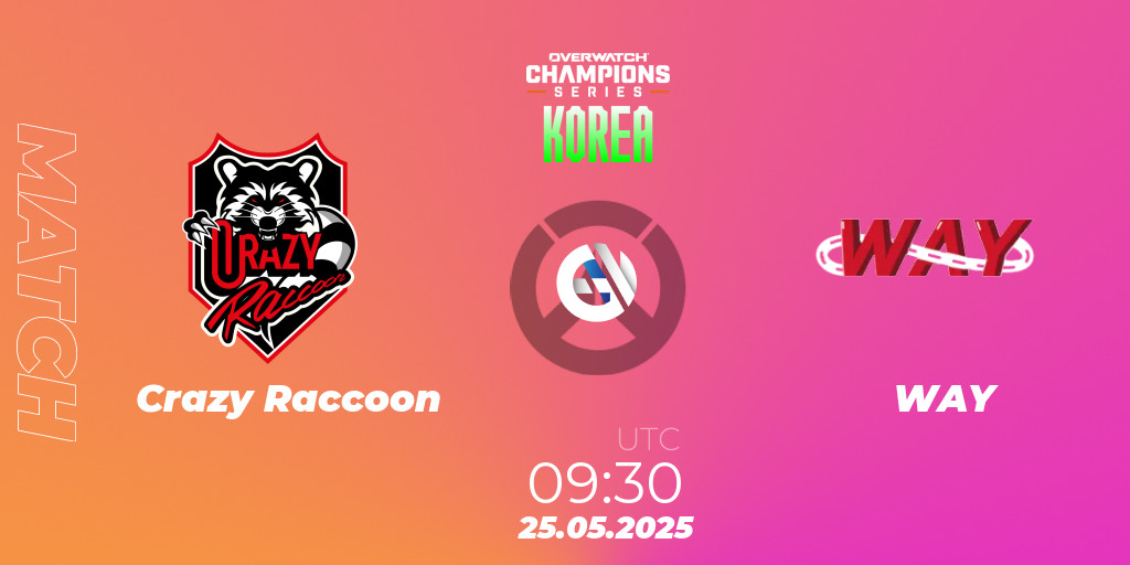 Crazy Raccoon VS WAY Overwatch Bettingstips, stream och resultat på EGW☕