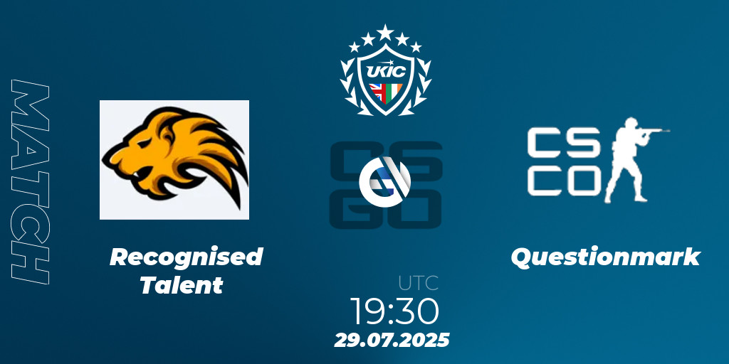 Recognised Talent VS Questionmark Counter-Strike (CS2) Speltips, Stream ...