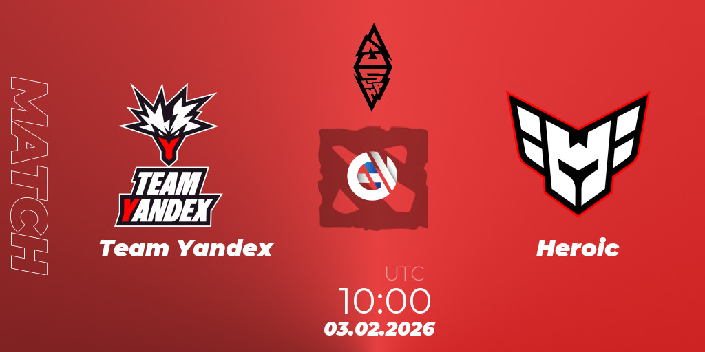 Team Yandex vs Heroic: Match Prediction. 03.02.2026 at 10:00, Dota 2 ...