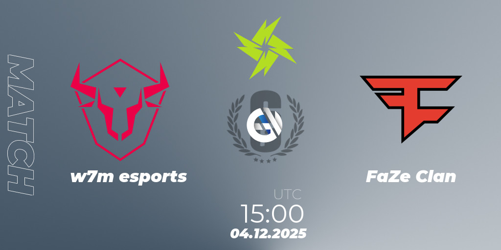 w7m esports VS FaZe Clan Rainbow Six Bettingstips, stream och resultat ...