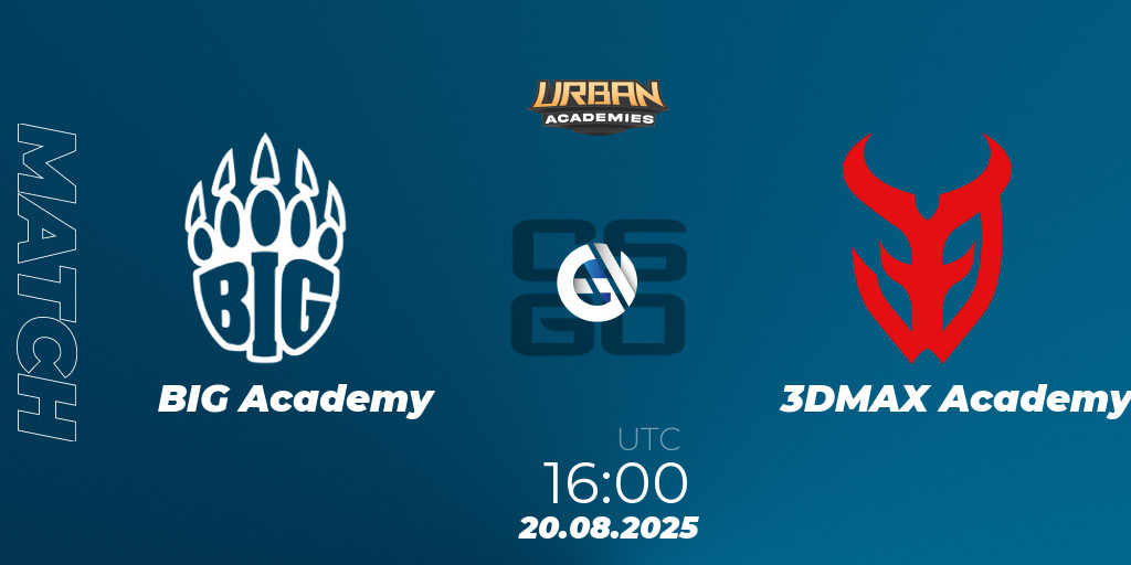 BIG Academy VS 3DMAX Academy Counter-Strike (CS2) Speltips, Stream ...