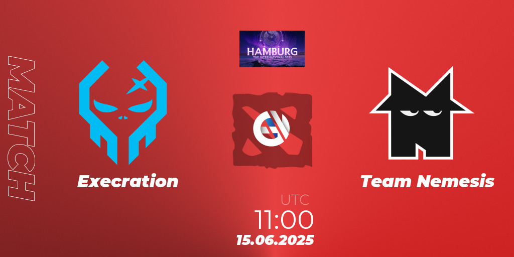 Execration VS Team Nemesis Dota 2 Bettingstips, stream och resultat på EGW☕
