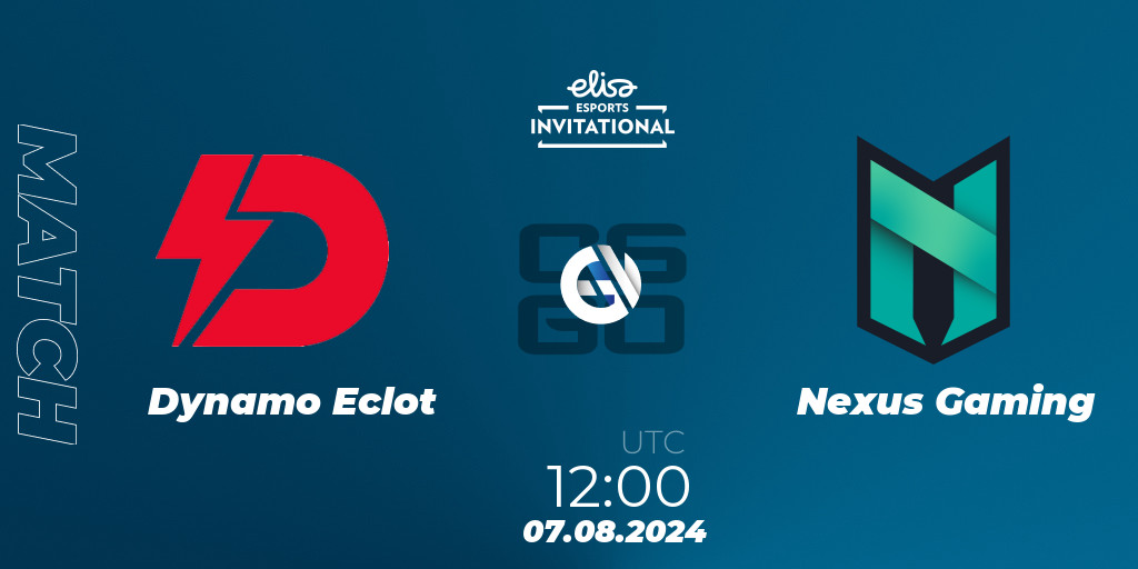 Dynamo Eclot - Nexus Gaming: 07.08.2024 at 12:00. Counter-Strike (CS2) Elisa Invitational Fall ...