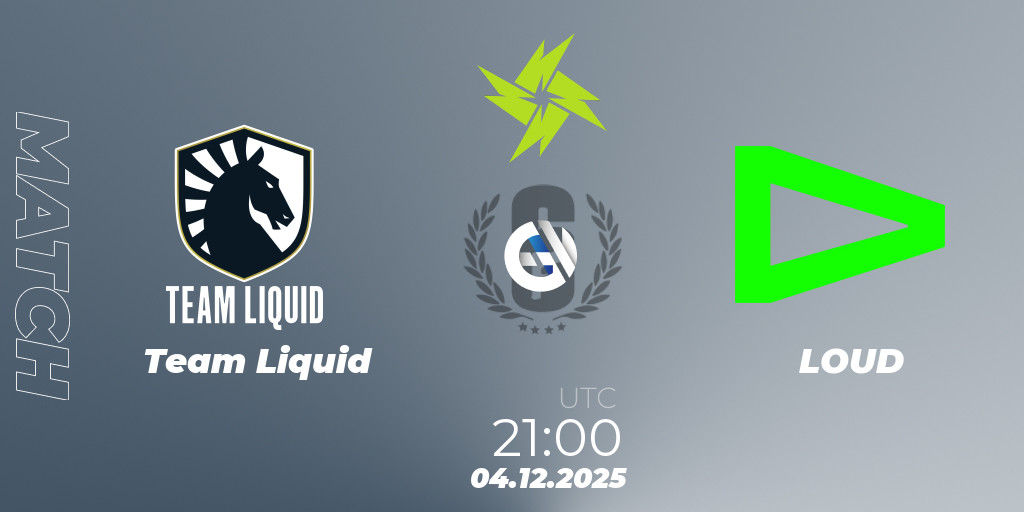 Team Liquid VS LOUD Rainbow Six Bettingstips, stream och resultat på EGW☕